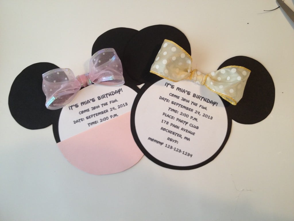 Minnie Mouse Invitations Format