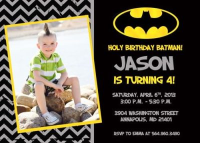 Batman Invitations Free Printables